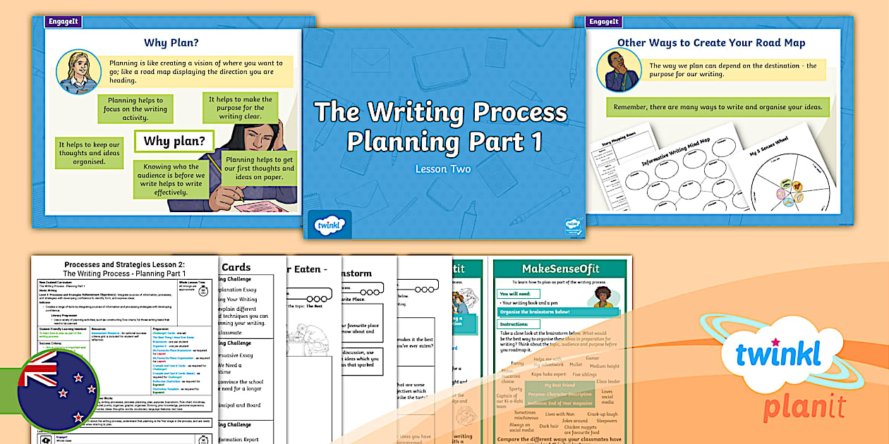 Phase 2 Writing: Writing Processes: Planning Using Organisers