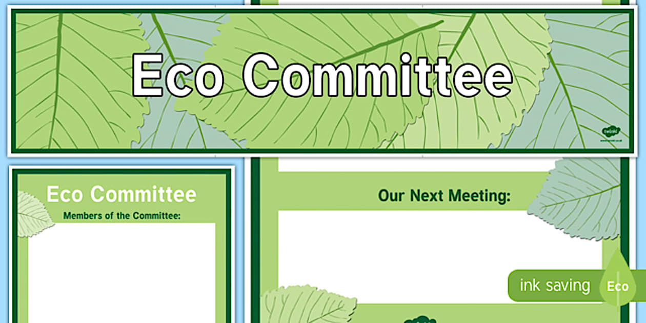Eco Committee Display Banner and Poster - Twinkl