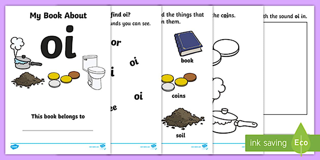 My Phase 3 Digraph Workbook (oi) (teacher made) - Twinkl