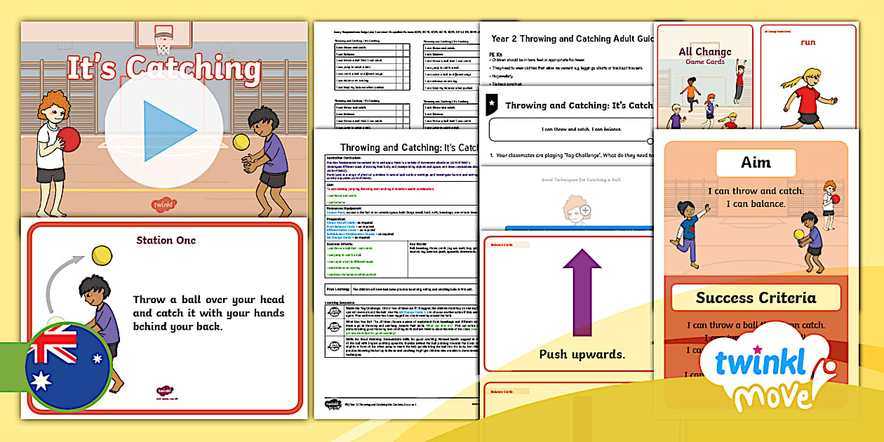 Move PE Year 2 Throwing and Catching Lesson 3: It's Catching