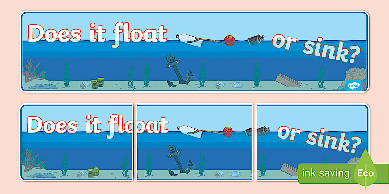 Does It Float or Sink? Display Banner (teacher made)