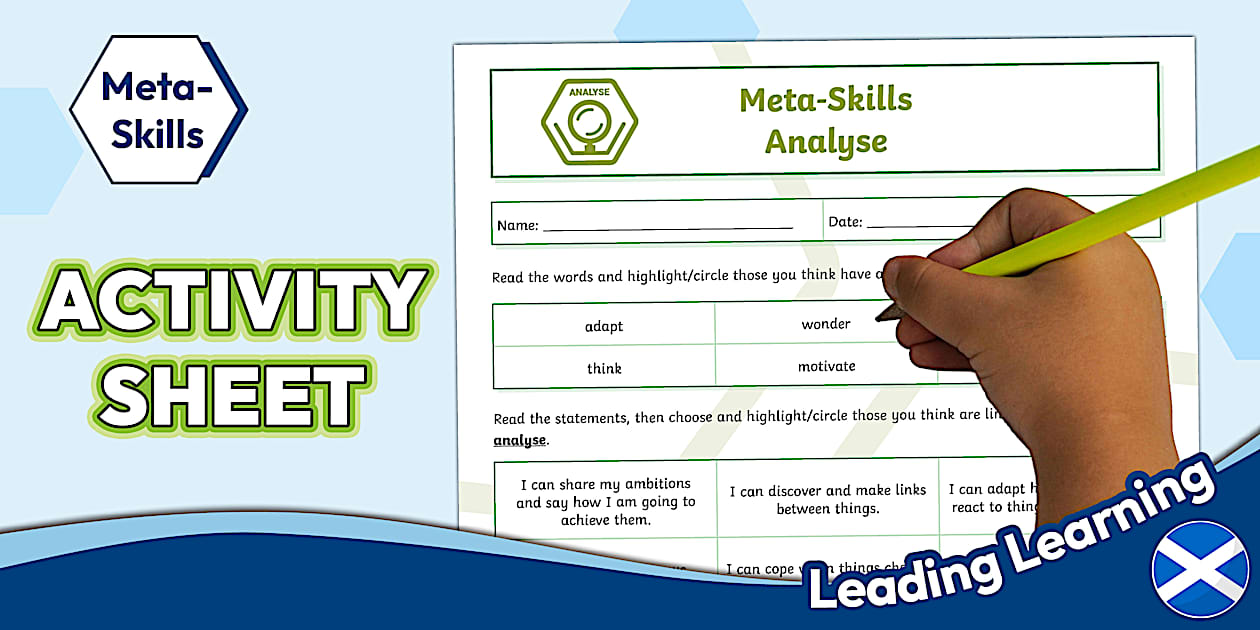 Meta-Skills Self-Assessment - Analyse Activity Sheet