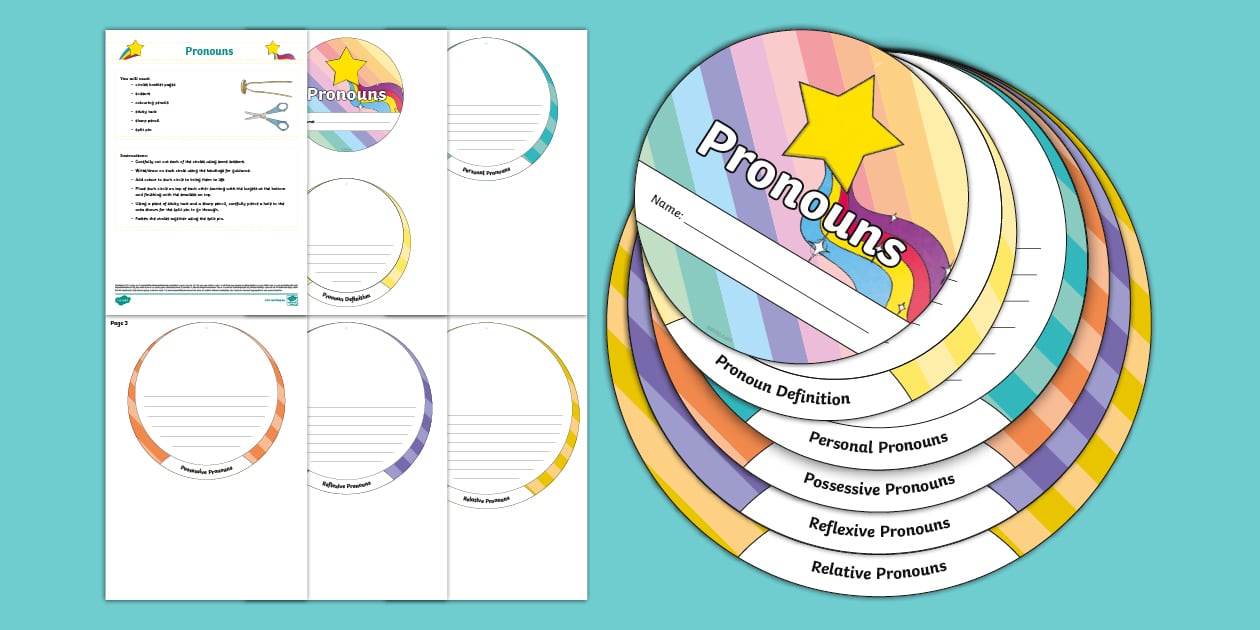 Pronouns Circles Booklet - Twinkl English (teacher made)