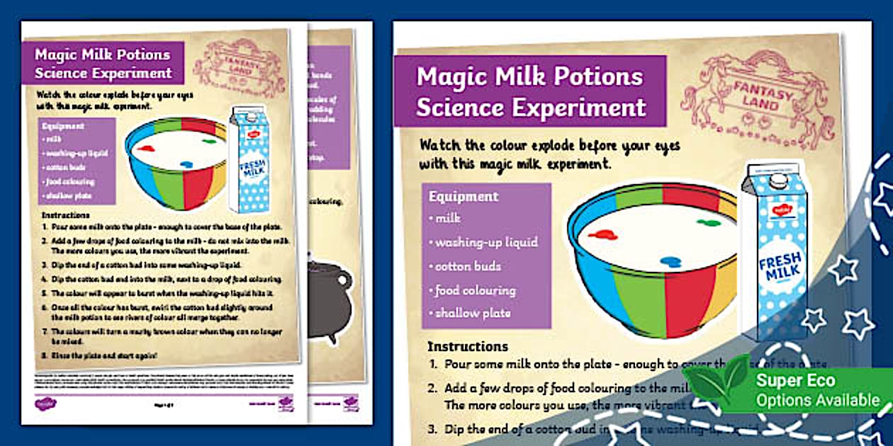 Magic Milk Potions Science Experiment (teacher made)