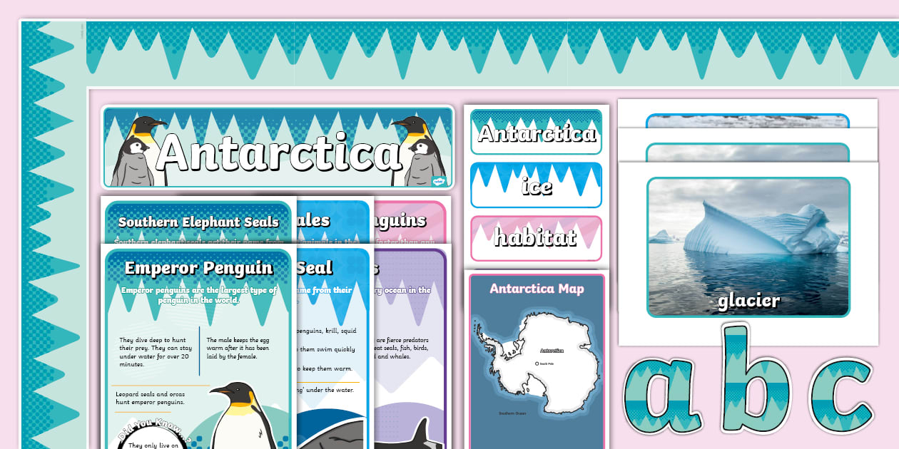 Antarctica - Display - Pack (teacher made) - Twinkl