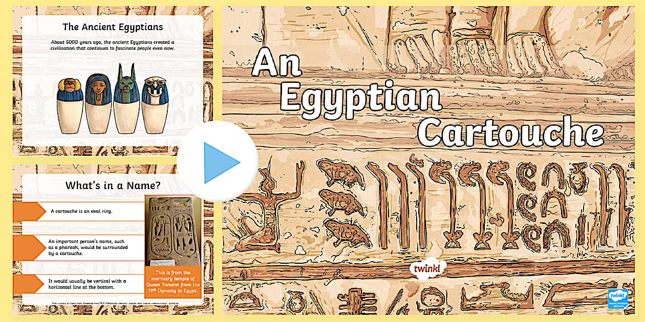 KS2 Egyptian Cartouche PowerPoint (teacher made) - Twinkl