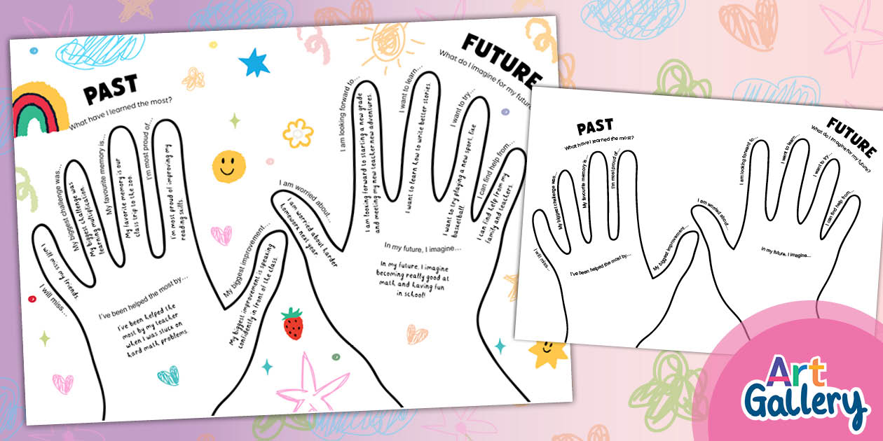My Hands - Reflections and Hopes Activity Poster - Twinkl