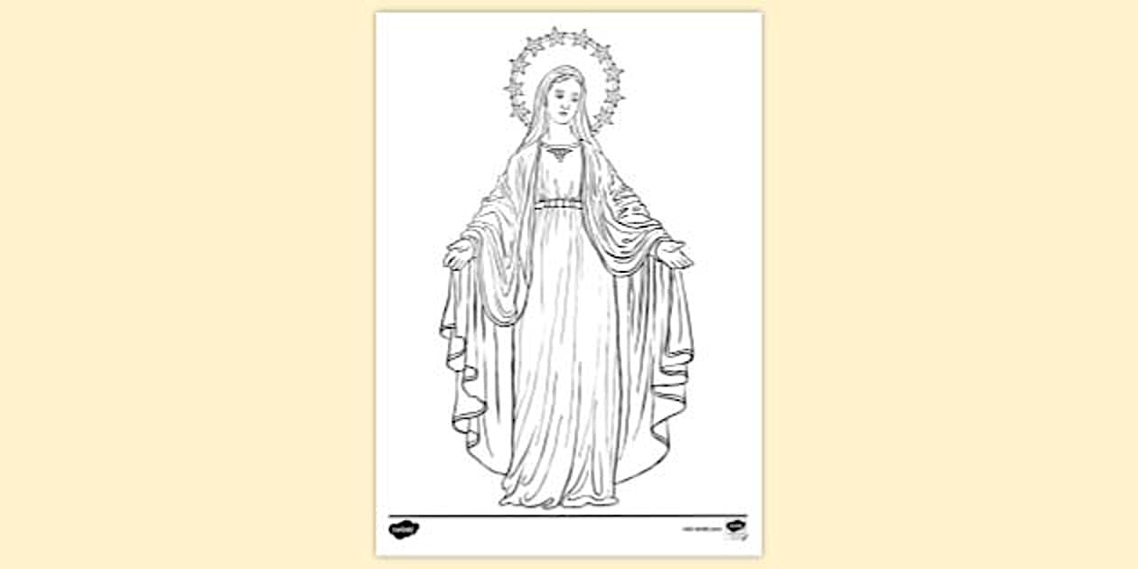 Mary Colouring Sheet | Colouring Sheets (teacher made)