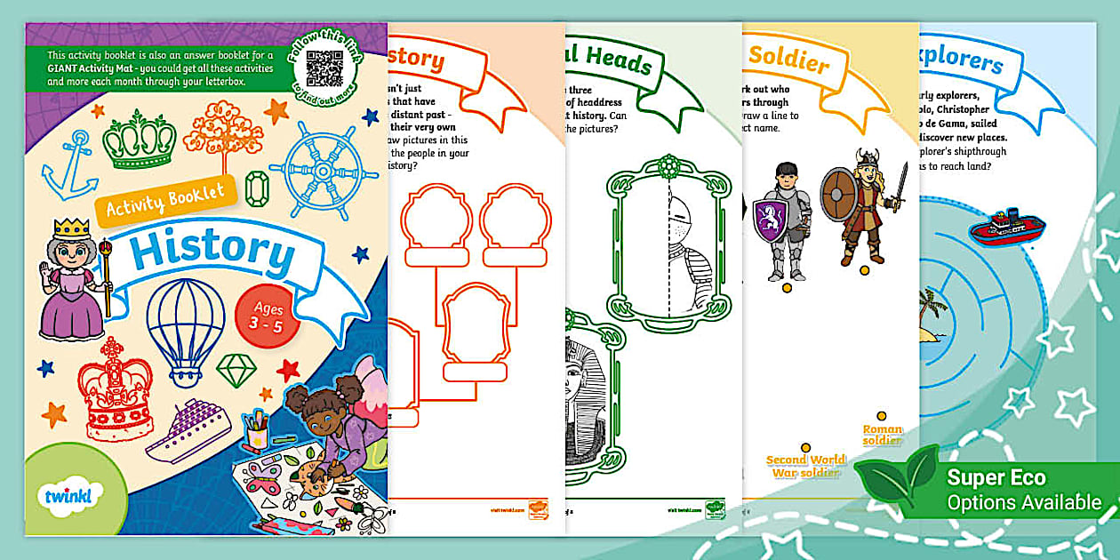 History Activity Booklet Ages 3 - 5