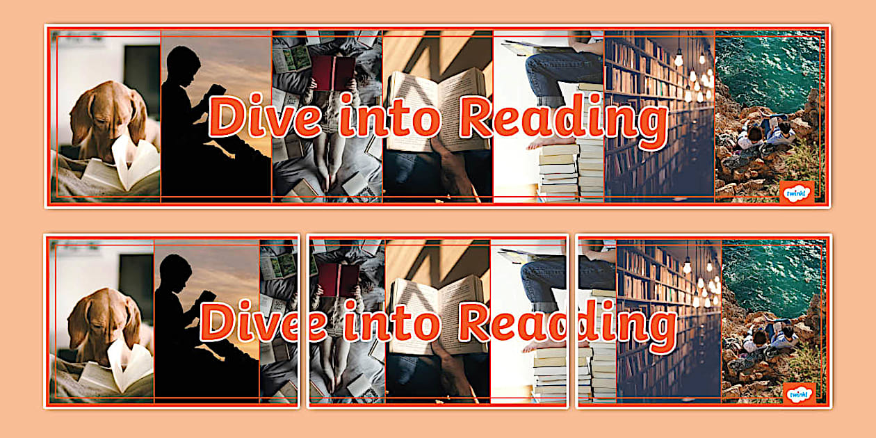 Dive into Reading Photo Display Banner (teacher made)