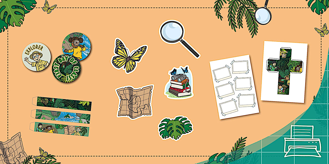 Explorer | First Day of School Class Celebration Pack | Classroom Display