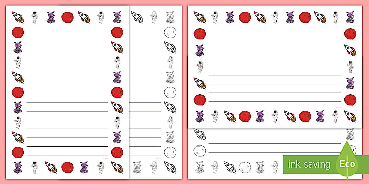 Space Themed Page Borders (teacher made) - Twinkl