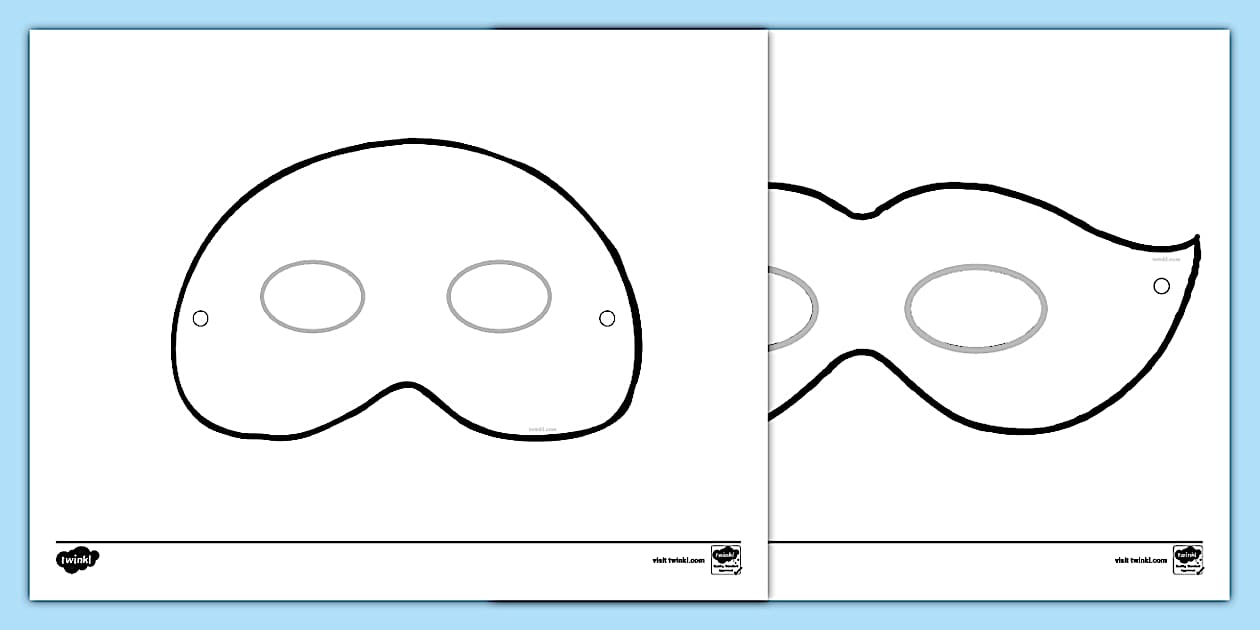 Design a Purim Mask Worksheet (teacher made) - Twinkl