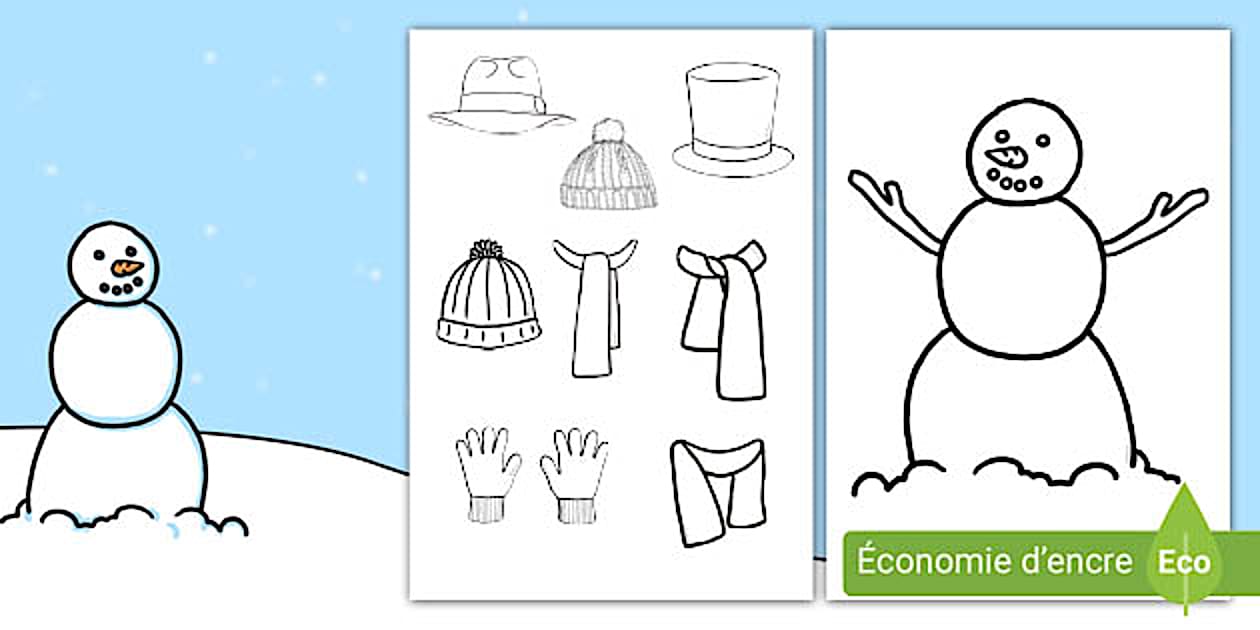 Bonhomme de neige maternelle | Cycle 1 (teacher made)