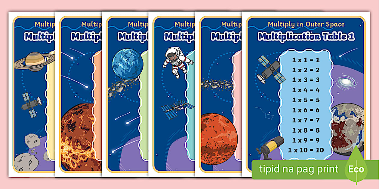 Outer Space Theme Multiplication Tables | Philippines | Twinkl