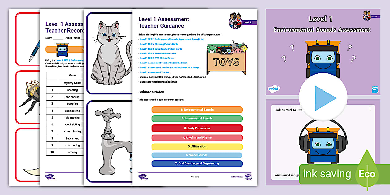 Level 1 Phonics Assessment Pack