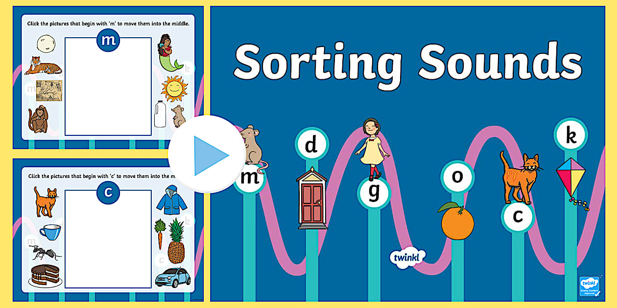 m, d, g, o, c, k Initial Sounds PowerPoint Game - Twinkl