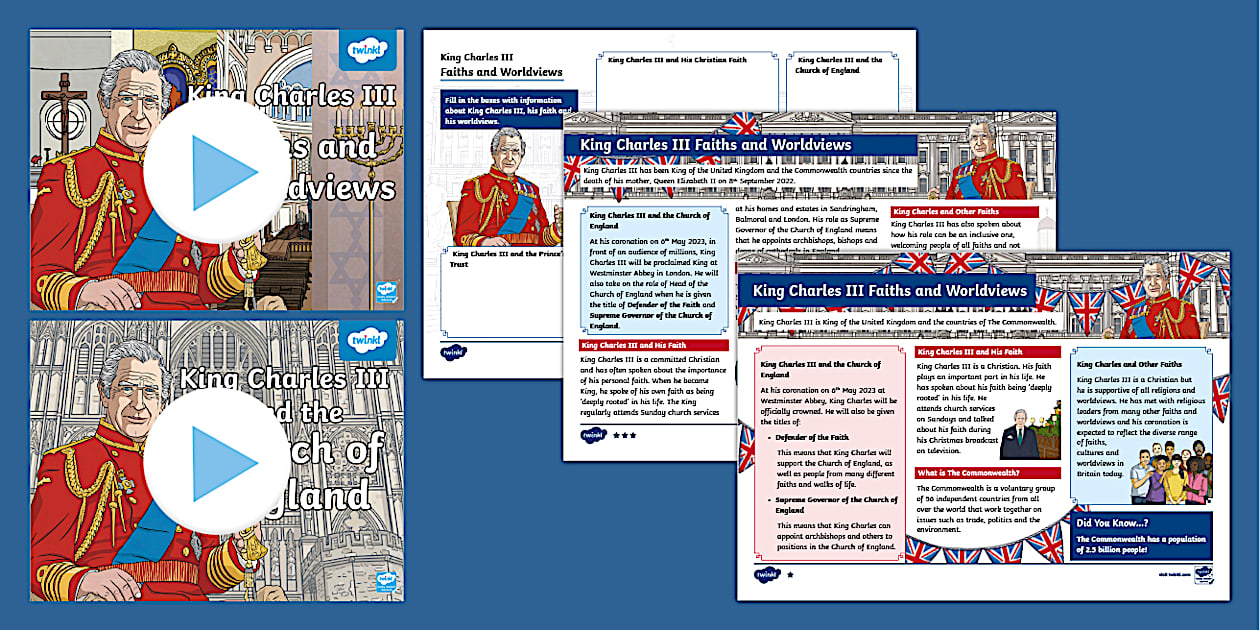 KS2 King Charles III: Faiths and Worldviews Teaching Pack