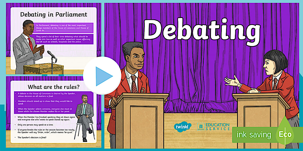 FREE! - UK Parliament: Debating PowerPoint (teacher made)