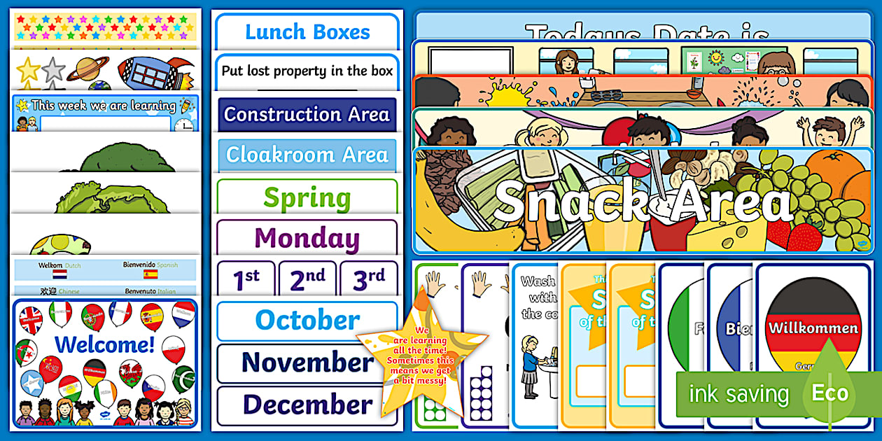 EYFS New Ultimate Classroom Set Up Resource Pack - Twinkl