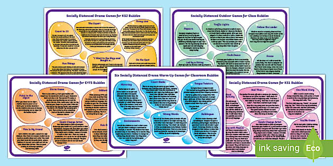 Socially Distanced Drama Warm-ups for Small Groups - Twinkl