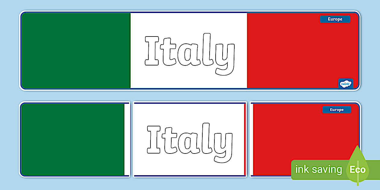 Italy KS1 Display Banner (teacher made) - Twinkl