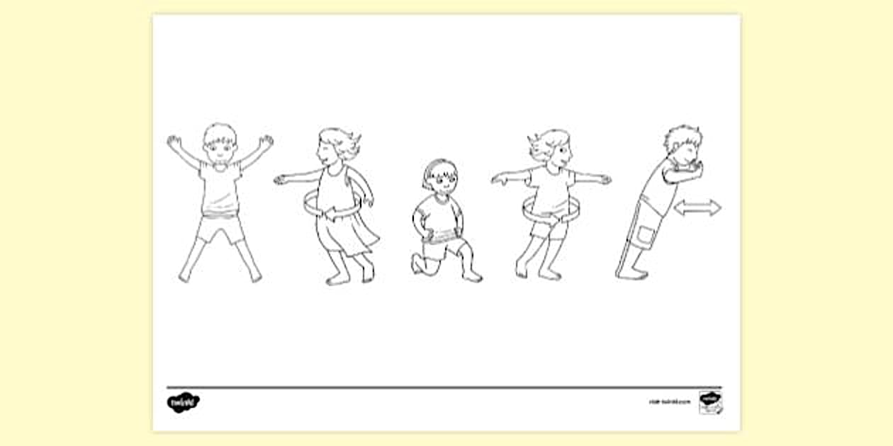 Exercise Colouring Page | Colouring Sheets (teacher made)