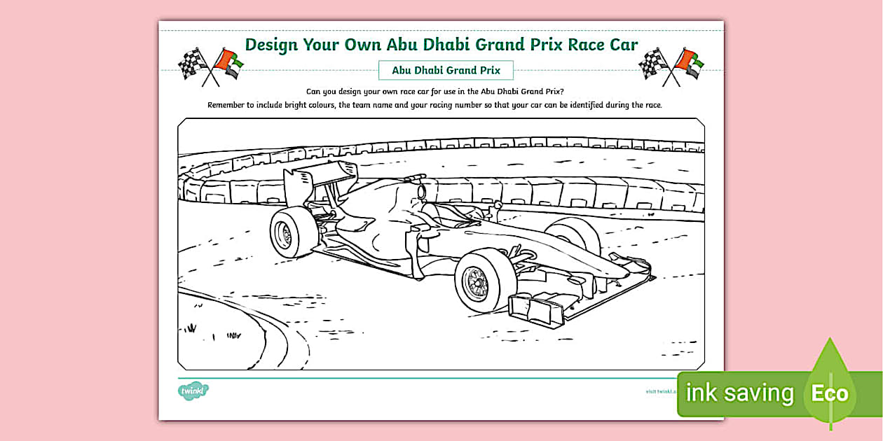 Design Your Own Racing Car Activity | Formula 1 - Twinkl