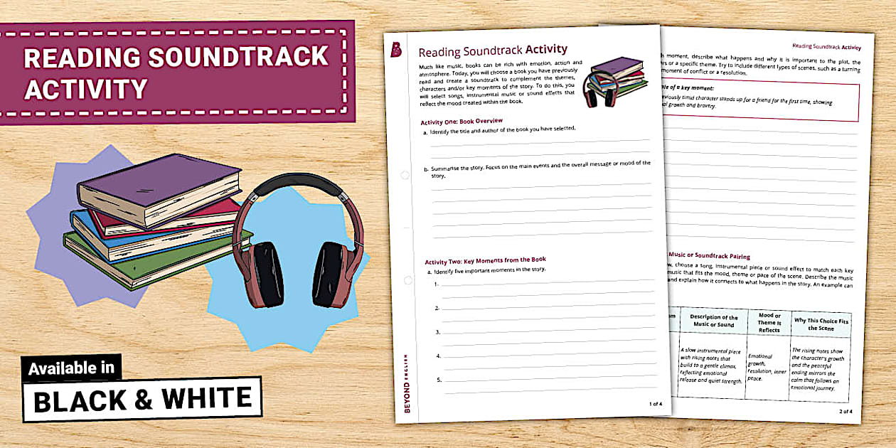 Reading Soundtrack Activity Sheet (l'enseignant a fait)