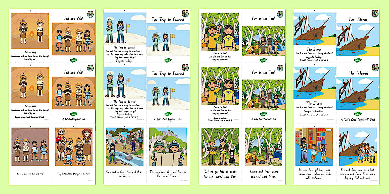 Twinkl Phonics Mini Books - Level 4 (teacher made) - Twinkl