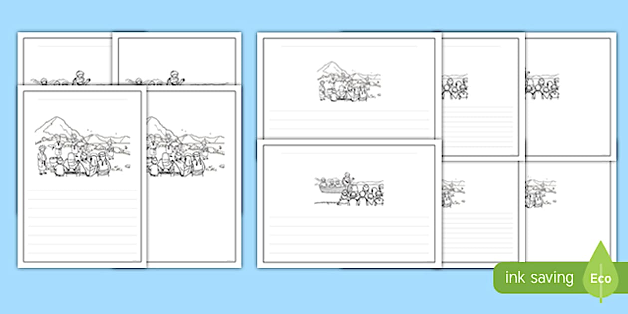 The Loaves and Fishes Writing Frames - Twinkl