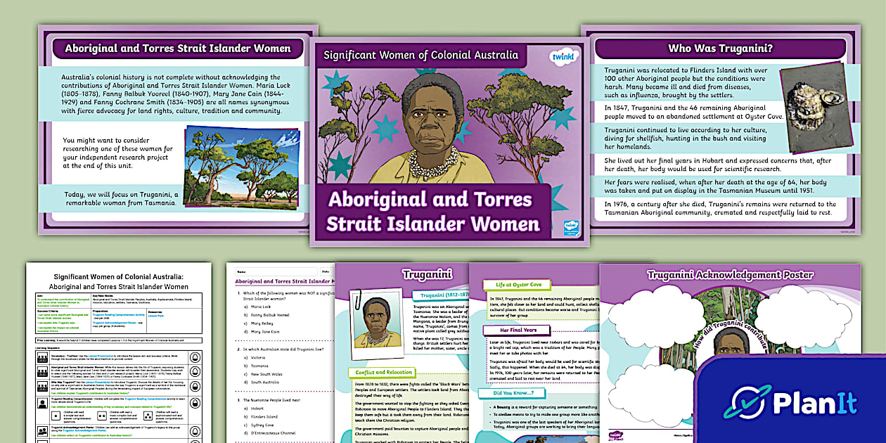 Year 5 History Significant Women of Colonial Australia L4