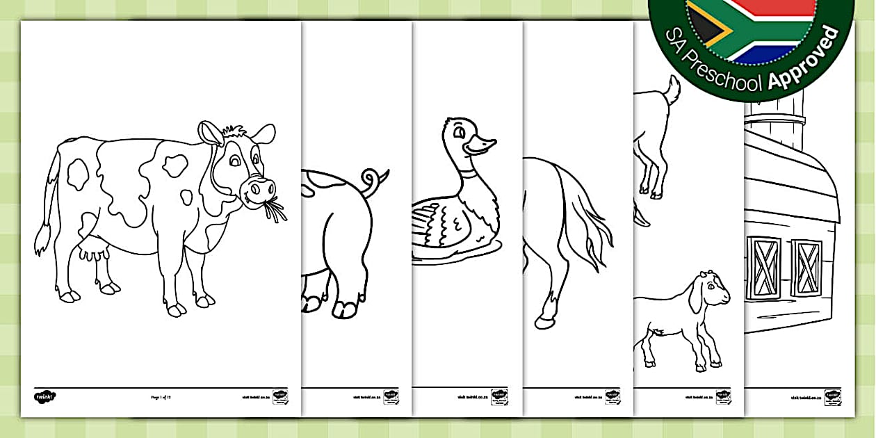 On the Farm- Colouring Sheets (teacher made) - Twinkl