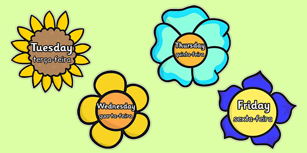 Os dias da semana Portuguese Translation (teacher made)