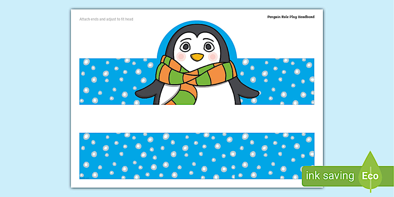 Penguin Role-Play Headband - Twinkl - EYFS