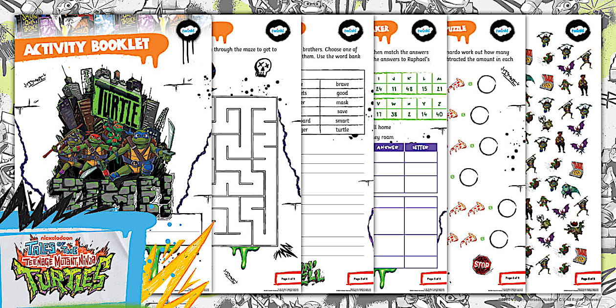 FREE! - TMNT: Learning Activity Booklet [Ages 5-7] - Twinkl