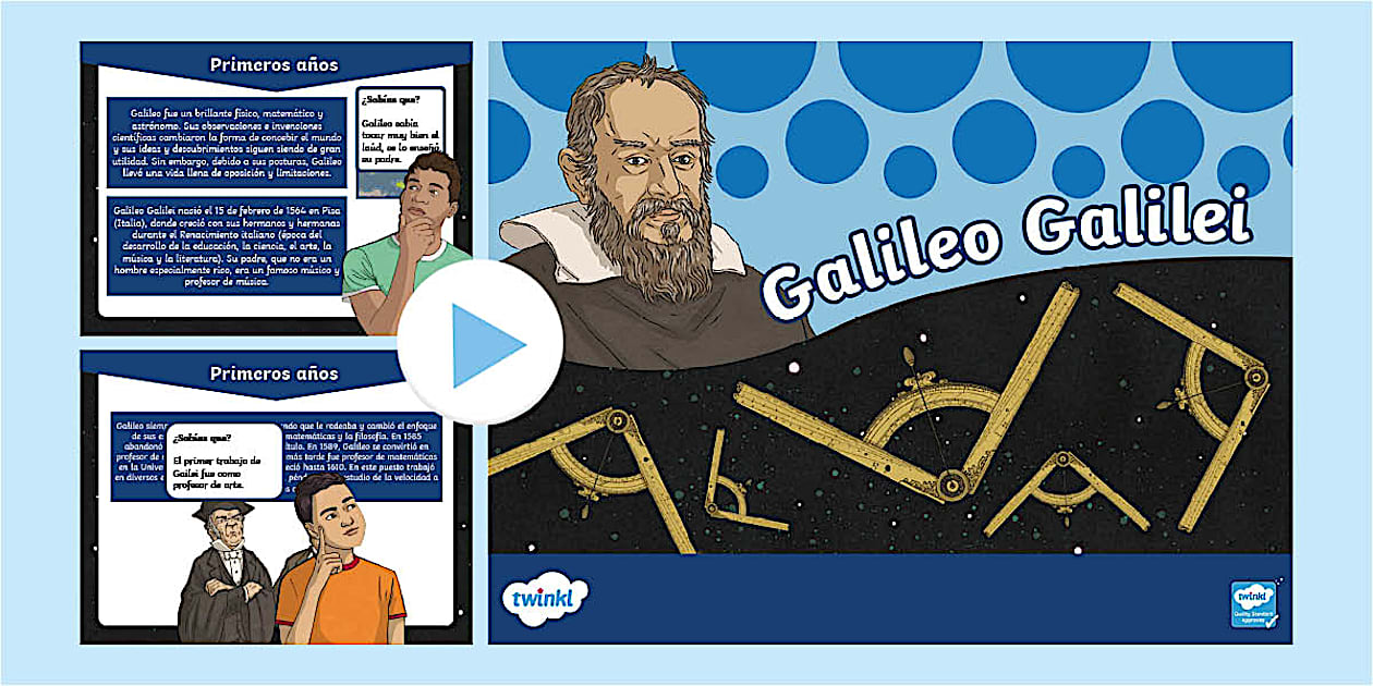 Presentación escolar - Galileo Galilei - Twinkl Colombia