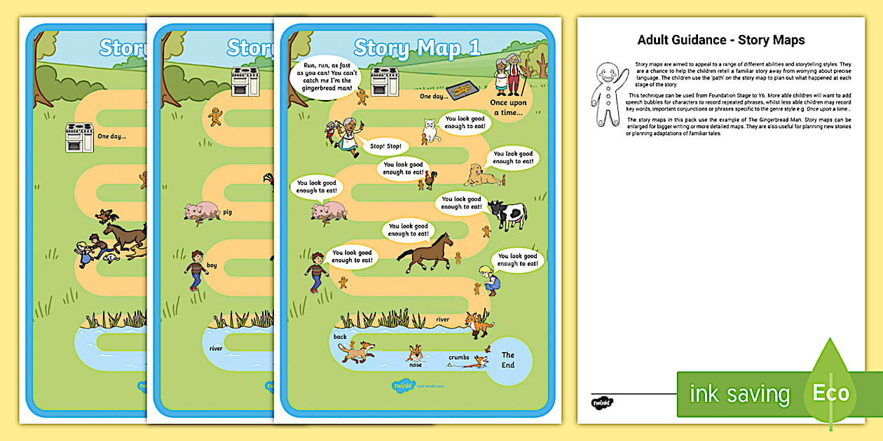 Story Maps Adult Guidance - Twinkl