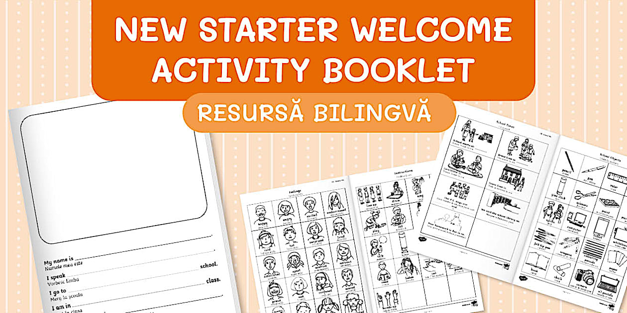 New Starter Welcome Activity Booklet English/Romanian
