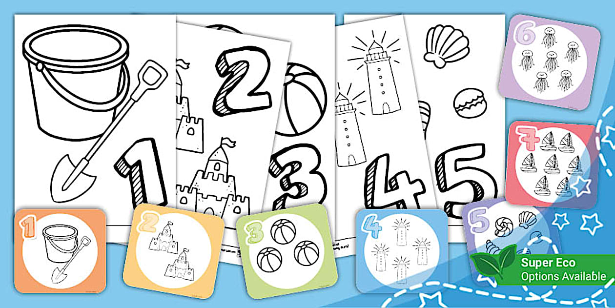 Beach Colour and Count Activity | Parents Baby & Pregnancy