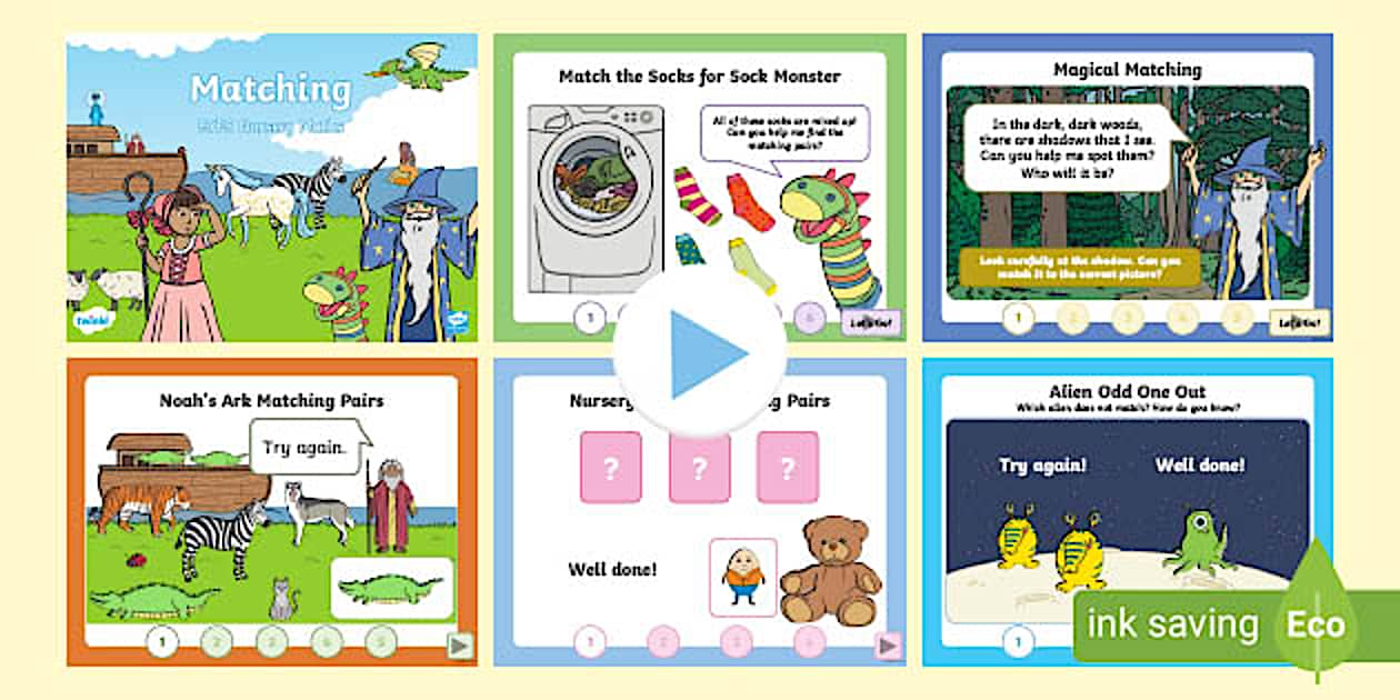 👉 EYFS Nursery Maths Carpet-Time PowerPoint: Matching