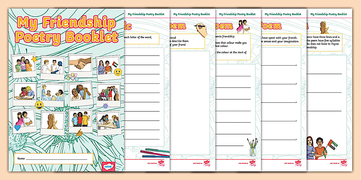 World Friendship Day - Friendship Poetry Booklet - Twinkl
