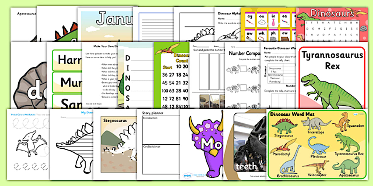 Dinosaurs KS1 Lesson Plans and Resource Pack -teacher made
