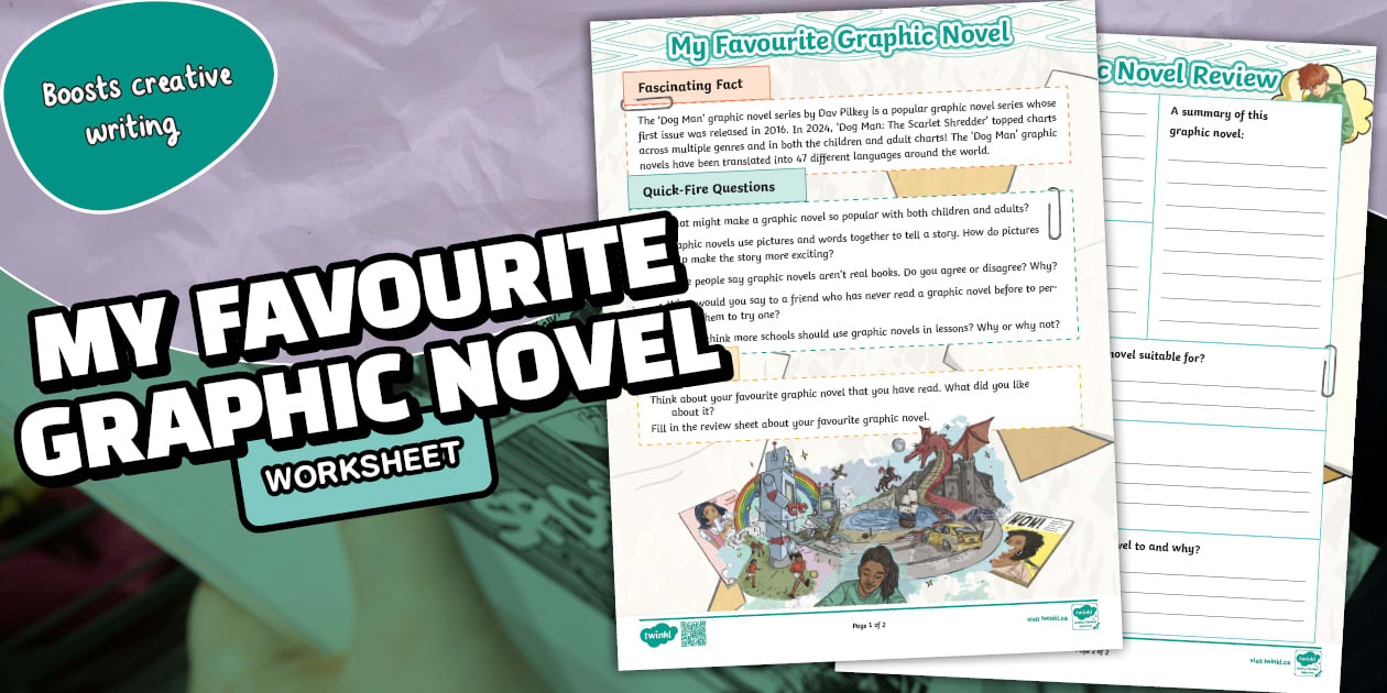 My Favourite Graphic Novel Worksheet