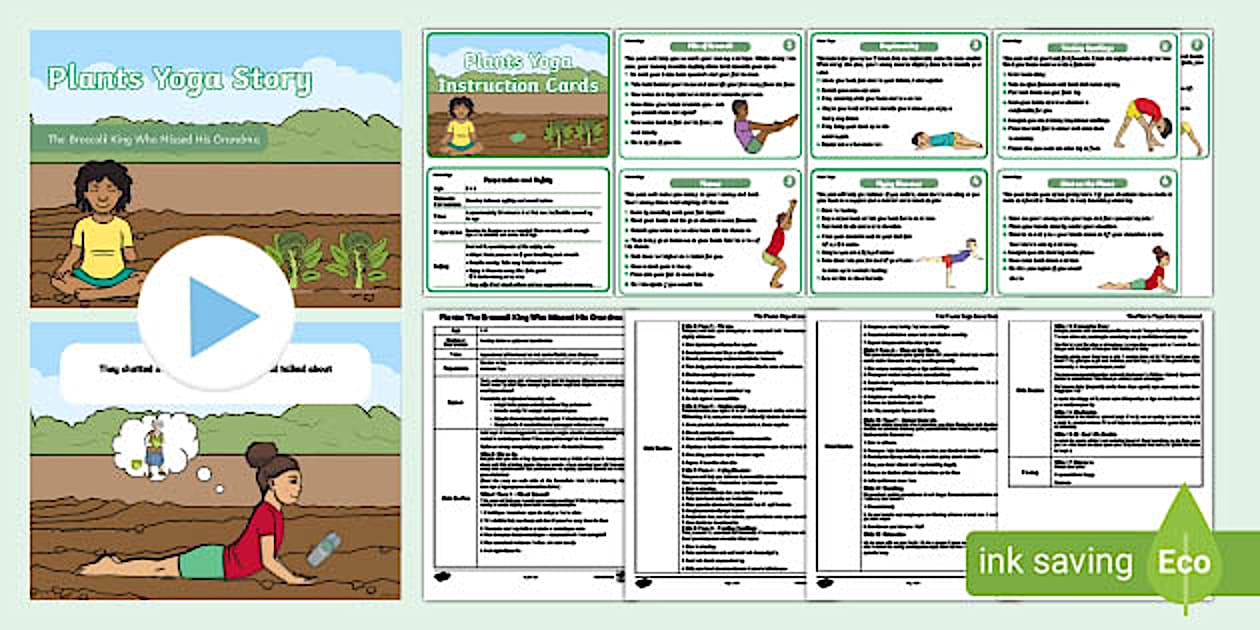Plants Yoga Story PowerPoint Pack | Twinkl Resources
