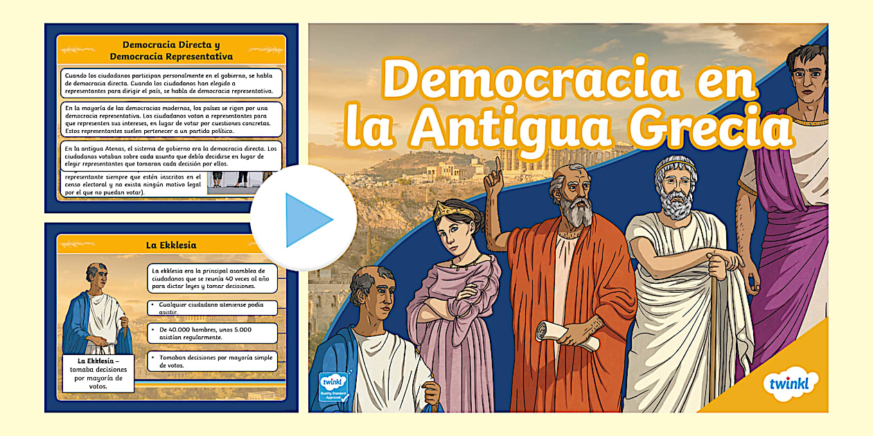 PowerPoint: Democracia en la Antigua Grecia - Twinkl Colombia