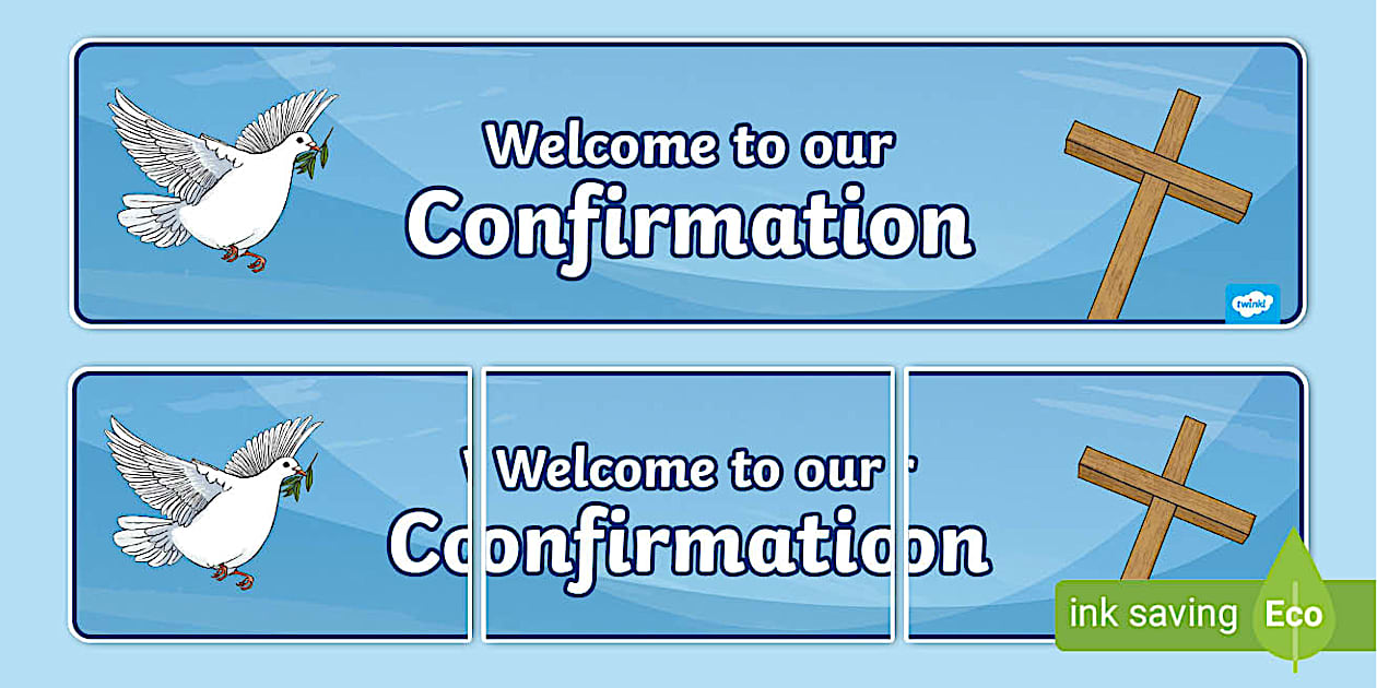 Welcome to our Confirmation (Display Banner) (Teacher-Made)