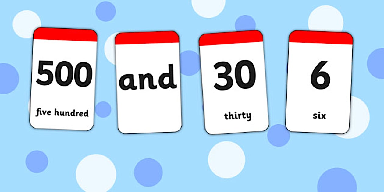 Number and Word Digit Cards (Teacher-Made) - Twinkl