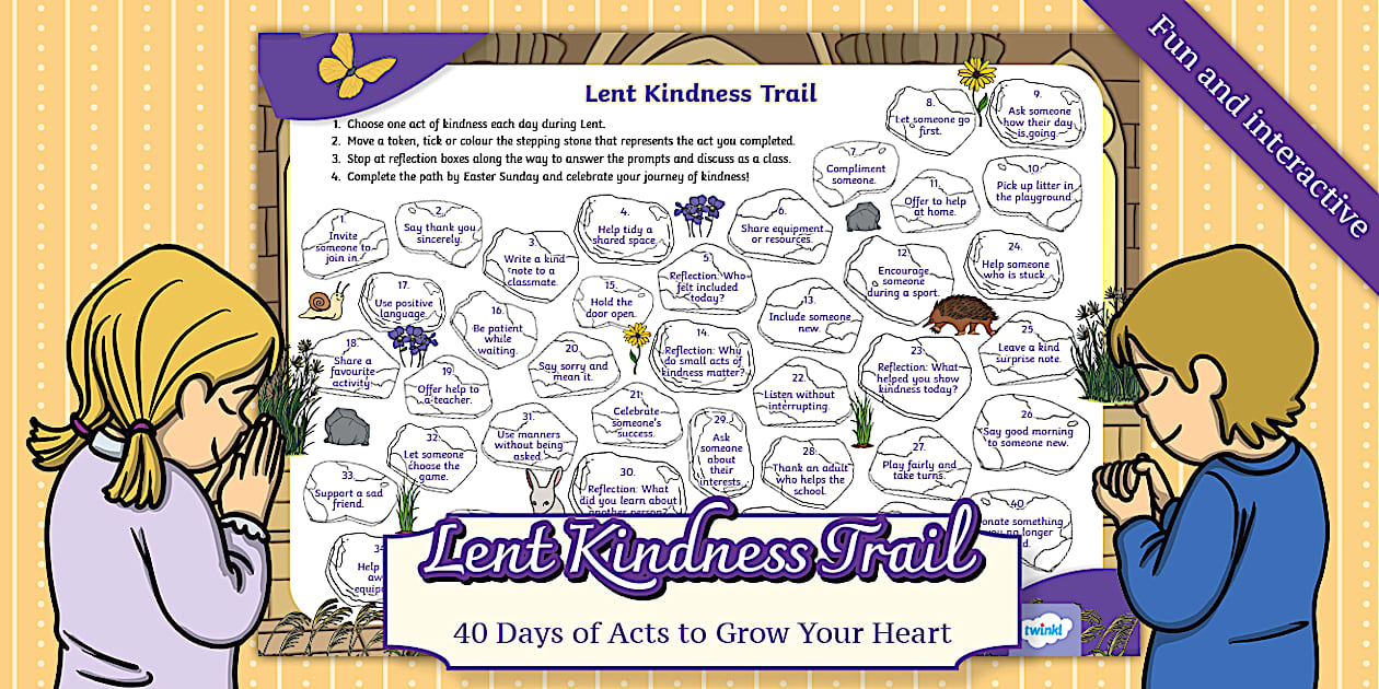 Lent Kindness Trail: 40 Days of Acts to Grow Your Heart F-2