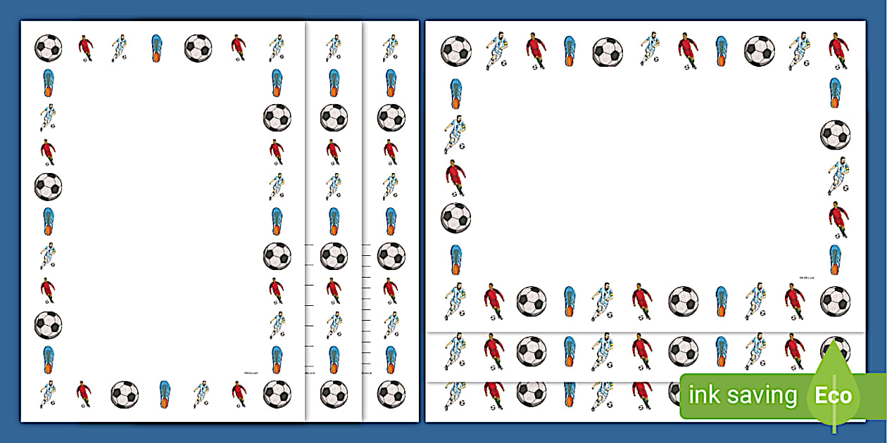 Editable KS2 The World Cup Page Border Pack (teacher made)